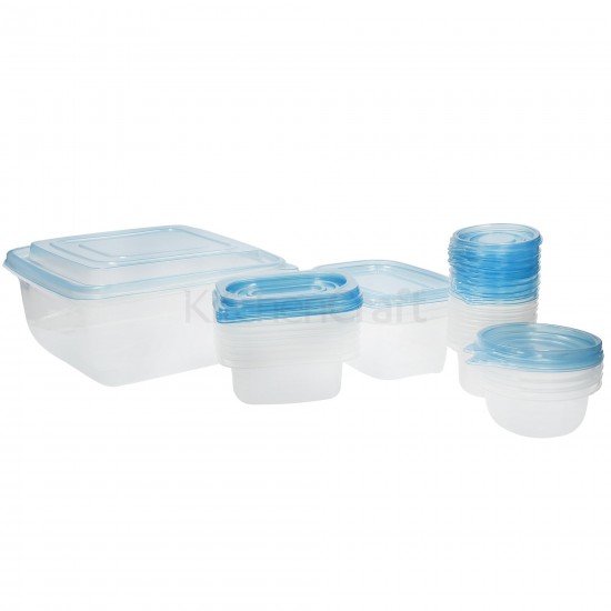 Serving dishes : Kitchen Craft 23-Piece Plastic Meal Prep ...