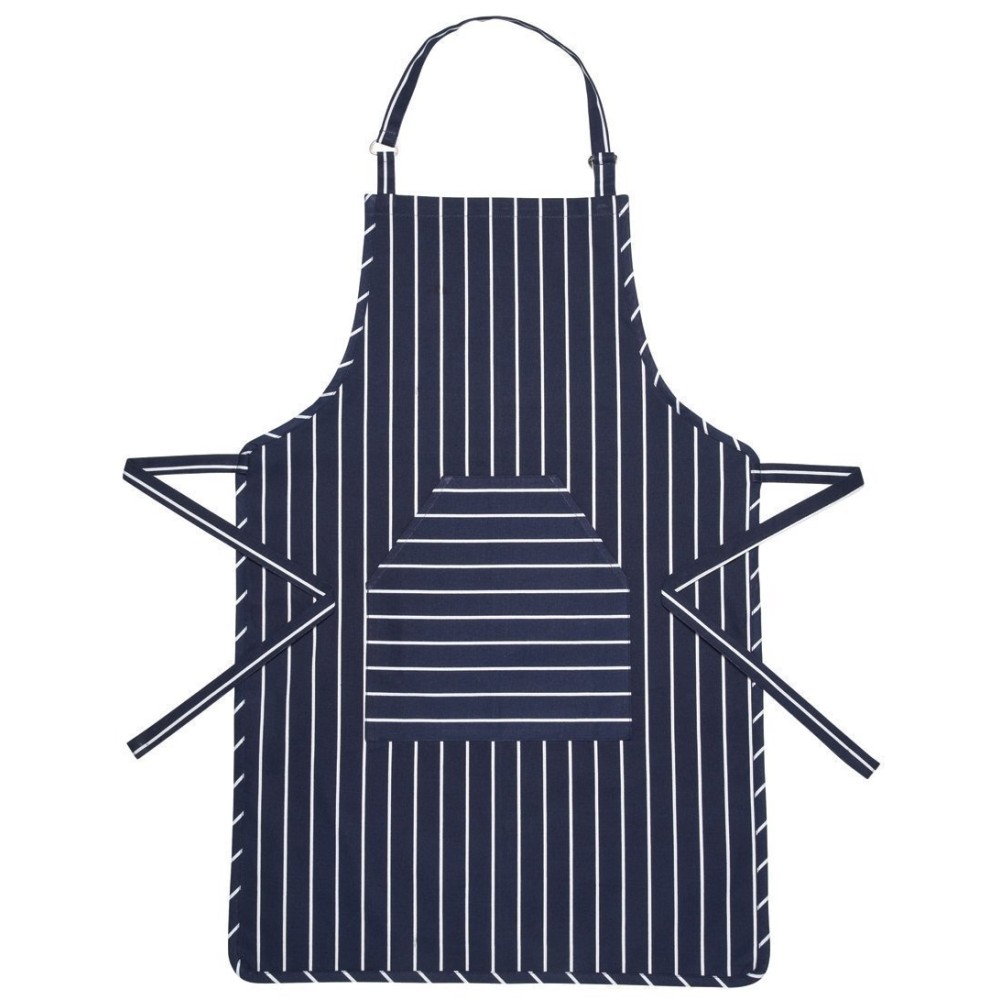 Aprons : Kitchen Craft Butcher s Stripe Apron with Adjustable ...