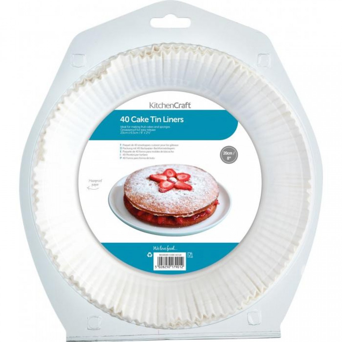 Cake Boards : Kitchen Craft Non-Stick Round Paper Cake Tin ...