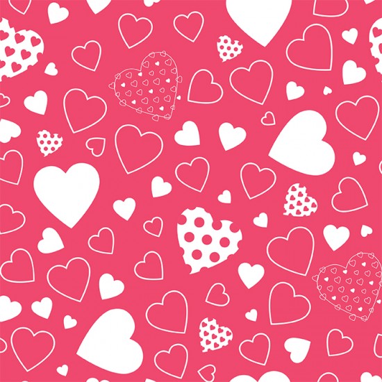 Party Supplies : Wrapping Gift Paper Love Heart Pattern ...