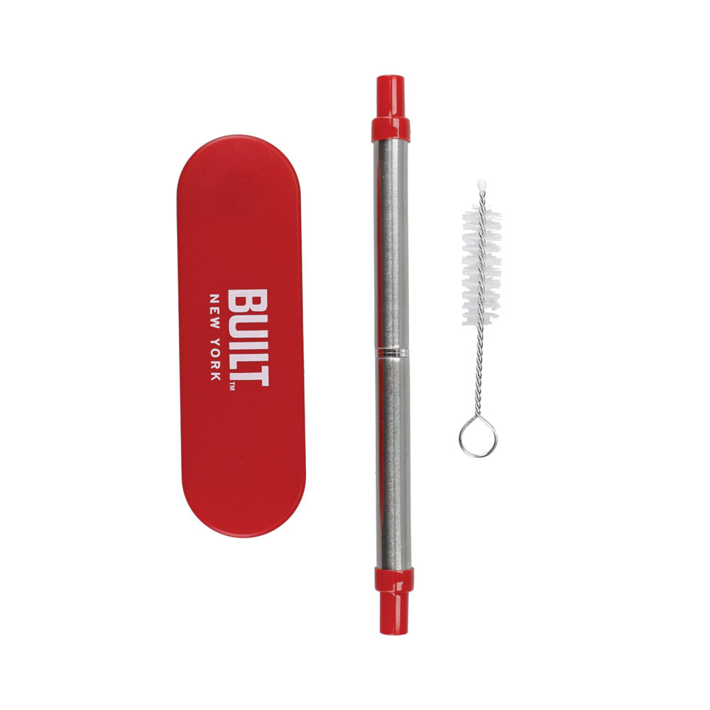 Kitchen Utensils : BUILT Retractable Straw with Case, Stainless ...