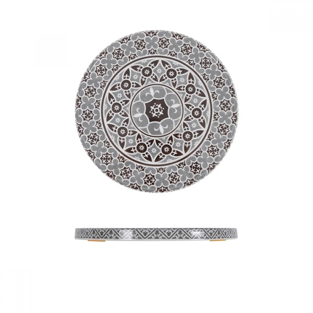 Serveware : Neville Genware Grey Marrakesh Melamine Round ...