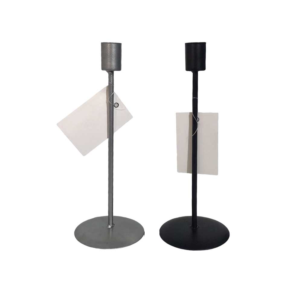 Home Accessories : Dunelm Single Candle Stand, Assorted Color-Black ...