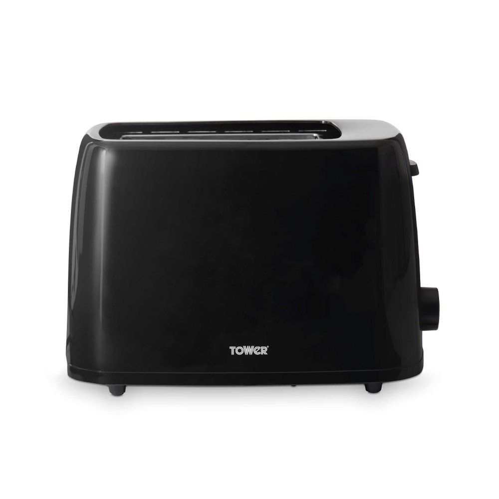 Toasters : Tower 2 Slice Plastic Toaster Black, 650W
