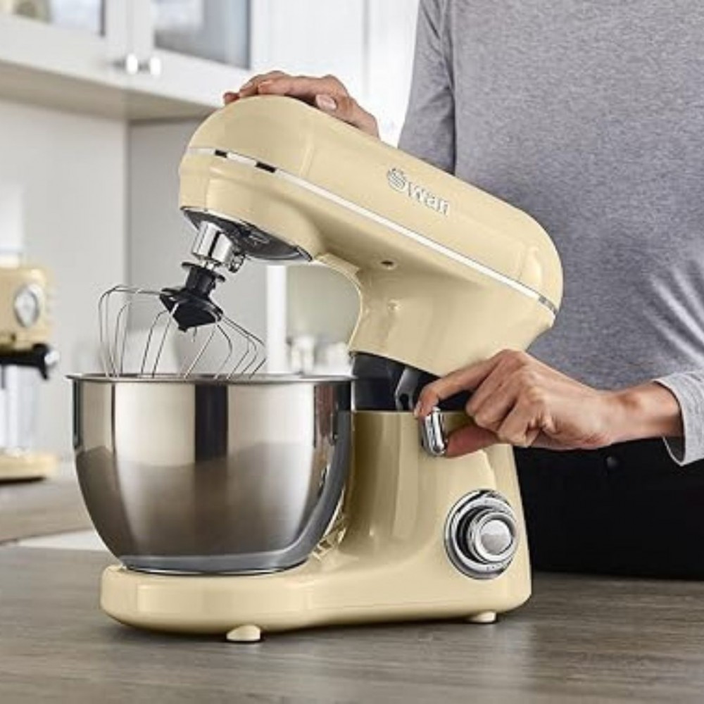 Kitchen Mixers : Swan Retro Stand Mixer with 4L Stainless ...