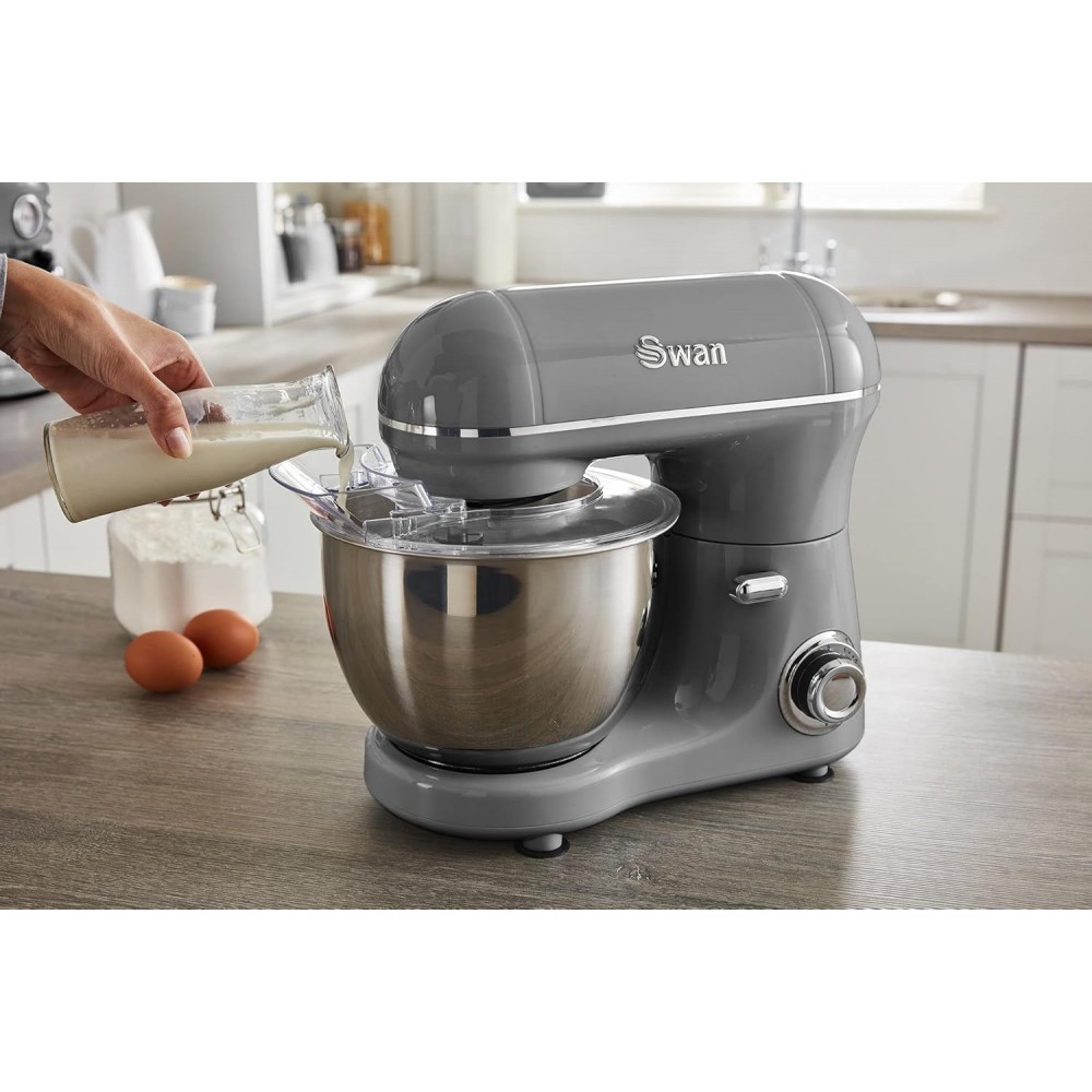 Kitchen Mixers : Swan Retro Stand Mixer with 4L Stainless ...