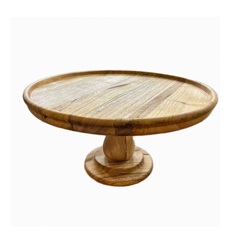 Serveware : Sunny Daze Cake Stand Handcrafted Meru Oak Wood ...
