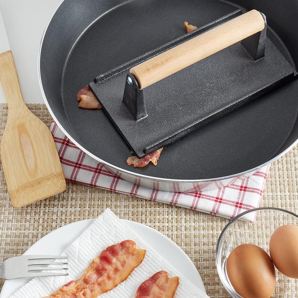 Utensils & Gadgets : Home Basics Cast Iron Bacon Press ...