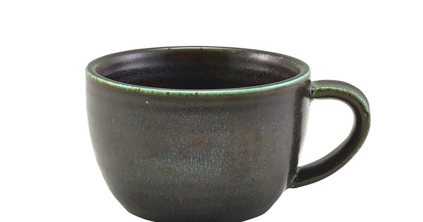 Mugs : Neville Genware Terra Porcelain Black Coffee Cup 28.5cl/10oz ...