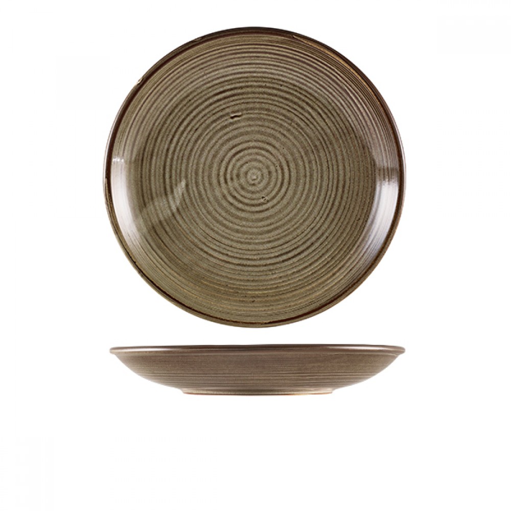 Dinner Sets : Neville Genware Terra Porcelain Grey Deep Coupe ...
