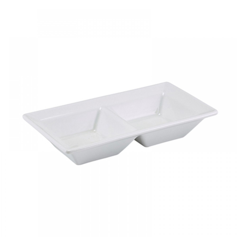Serving dishes : Neville GenWare Porcelain Double Dish, 15 ...