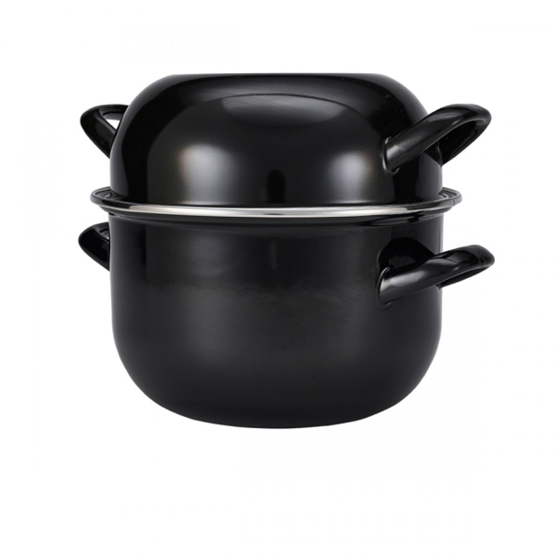 Pots & Pans : Neville Genware Black Enamel Mussel Pot ...
