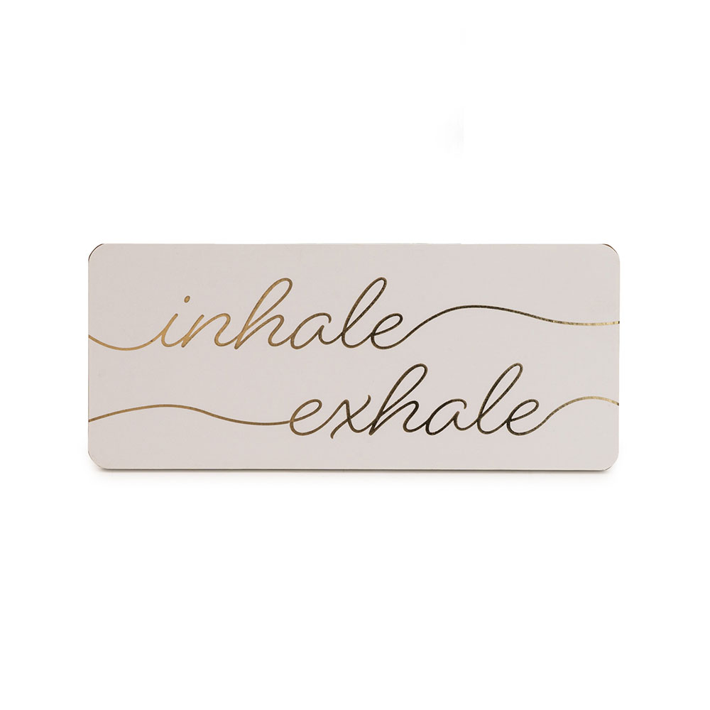 Gift for Her : Candlelight Inhale & Exhale Wall Plaque ...
