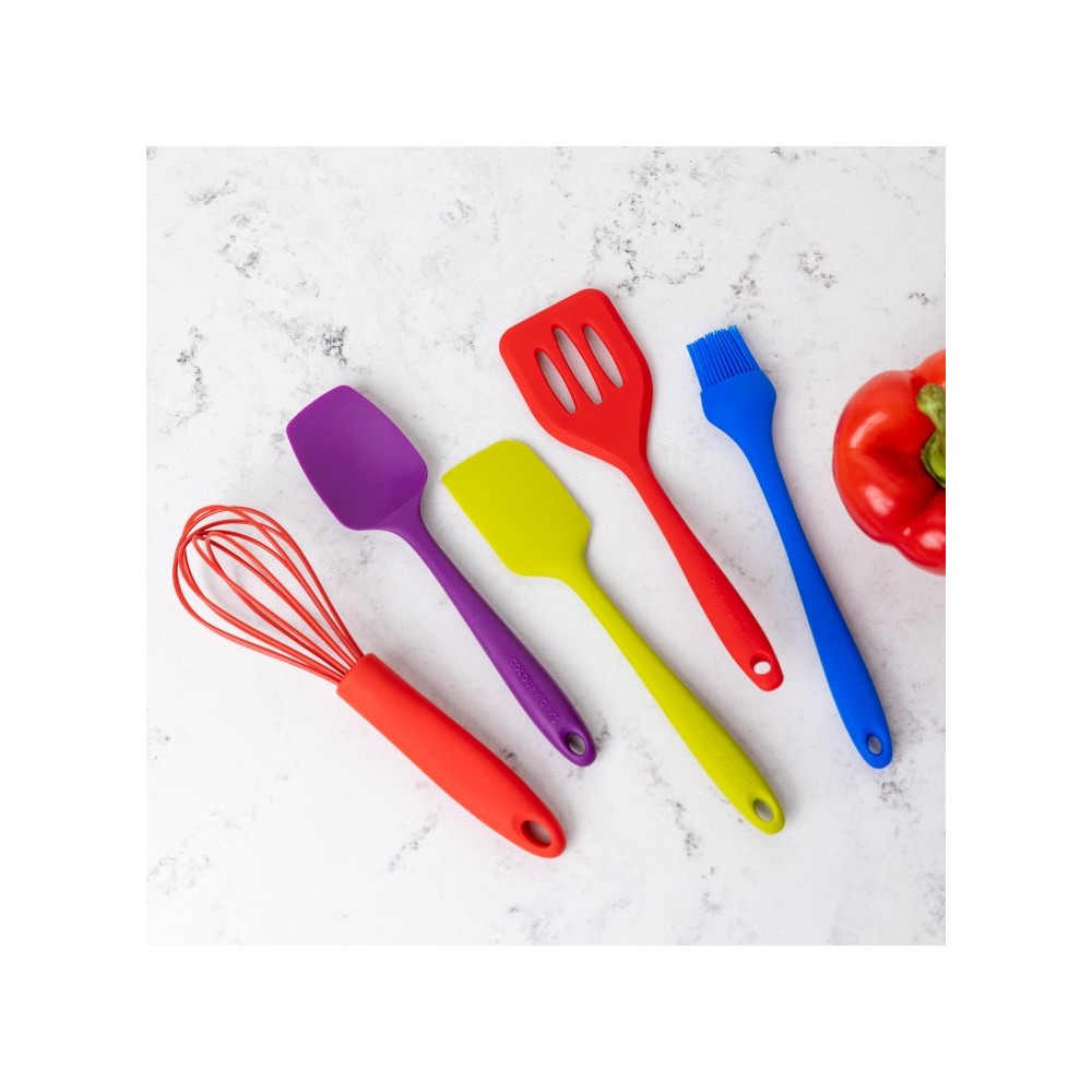 Kitchen Utensils : Colourworks Mini Silicone Utensils Set,