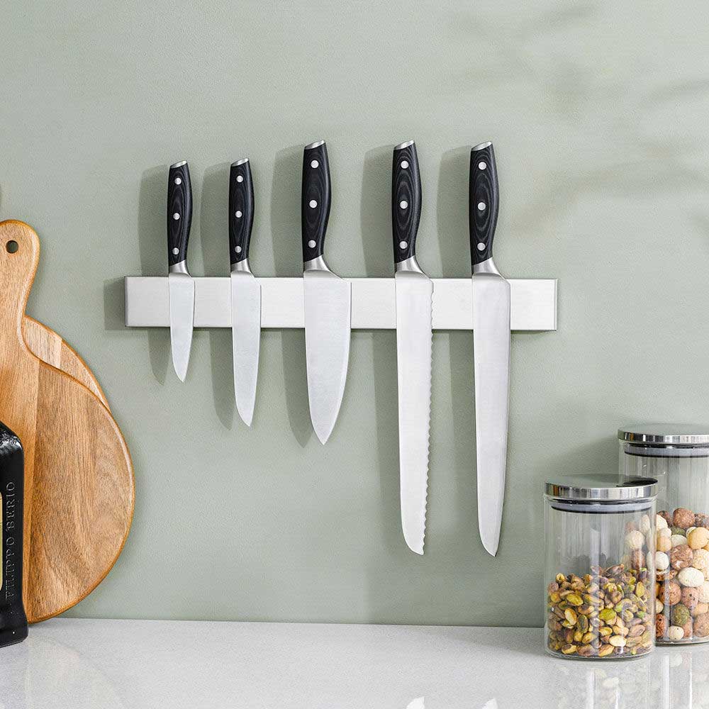Knives : Neville Genware Wall Mounted Magnetic Knife Rack ...