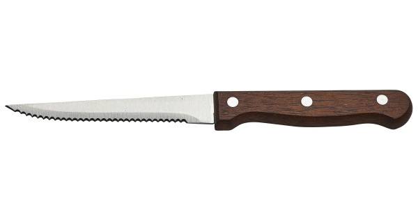 Knives : Neville Genware Steak Knife Dark Wood Handle Full ...