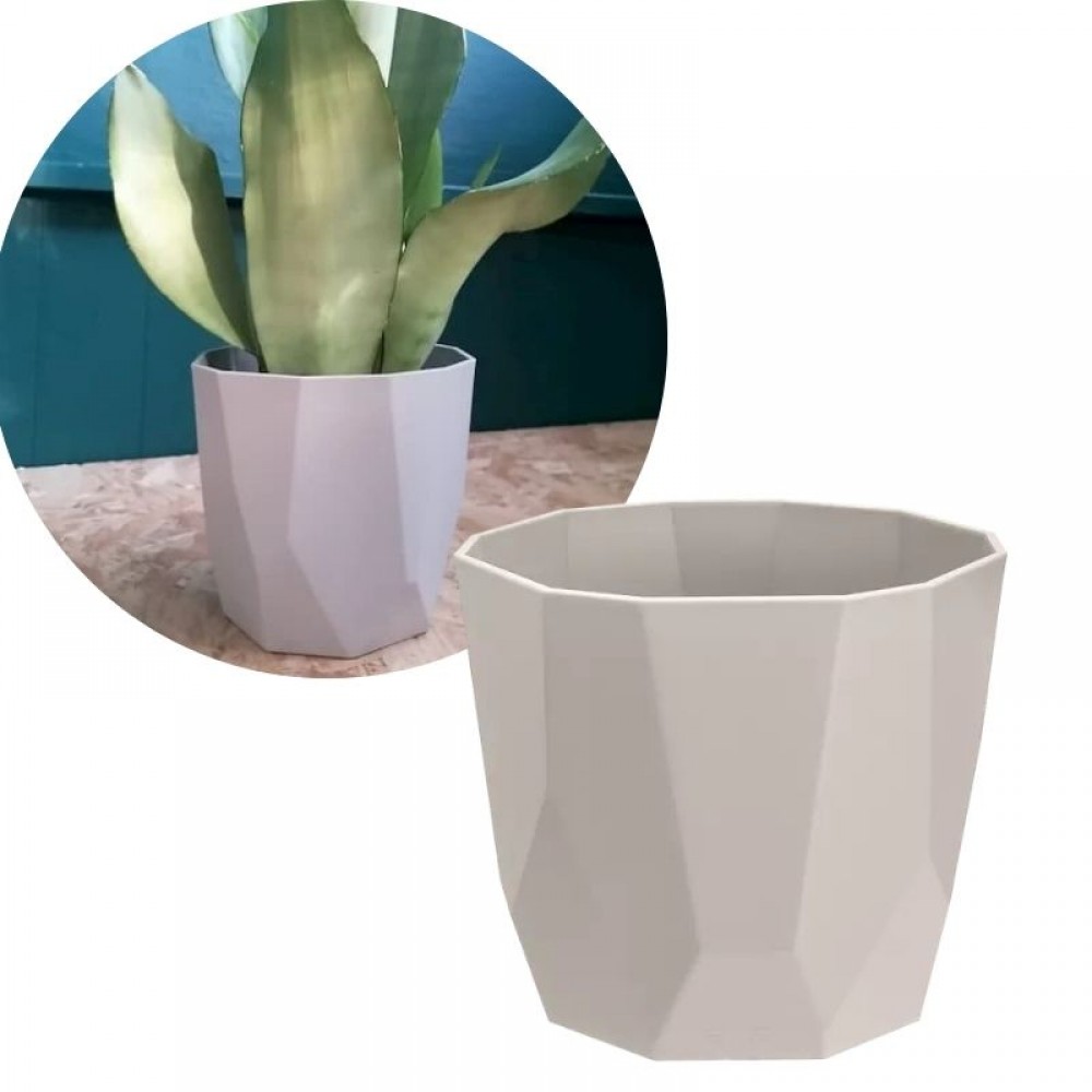 Vases, Pots & Planters : Elho B.For Rock Warm Grey, 18cm ...