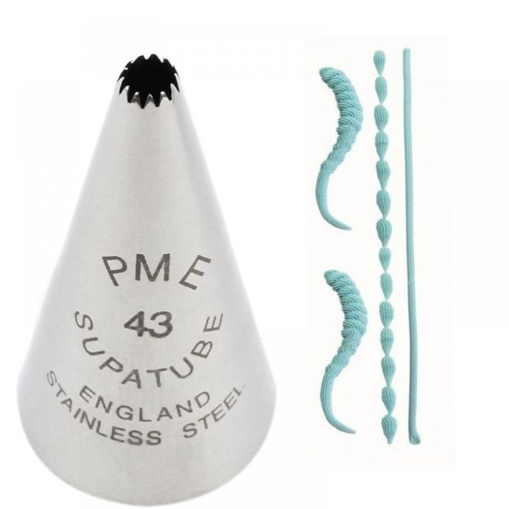 Piping Nozzles : PME Seamless Stainless Steel, Medium, Rope ...