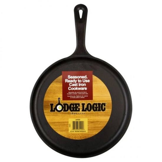 Cast Iron : Lodge Pre-Seasoned Cast-Iron Round Griddle, 10.5-inch ...
